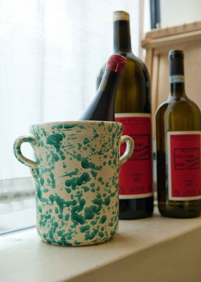 Ceramic Wine Cooler, Sea Foam - Puglia, Italy – ALEX AND TRAHANAS