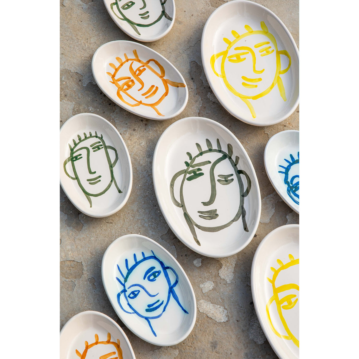 Medium Oval Face Aperitivo Plate, Sky Blue - Puglia, Italy – ALEX AND ...